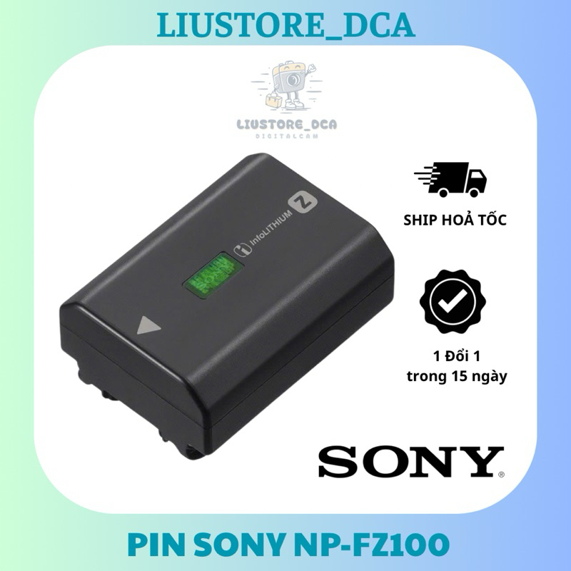 Pin Sony NP-FZ100 Tương thích với các dòng máy ảnh Sony: Alpha 1, Alpha ...