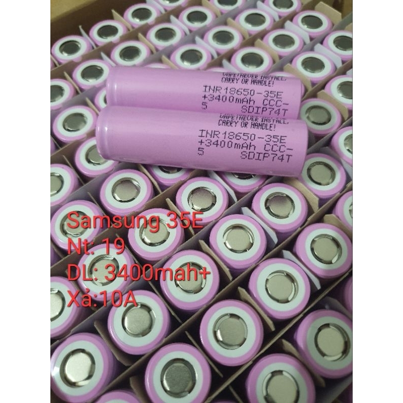 Samsung 35E 18650 Mới Cứng, Dung lương 3400mah, | Shopee Việt Nam