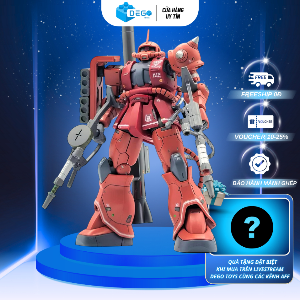 Mô Hình Lắp Ráp HG GTO JMS Zaku II Fighter Red Comet 1278, đồ chơi lắp ráp zalu red DEGO Toys ...