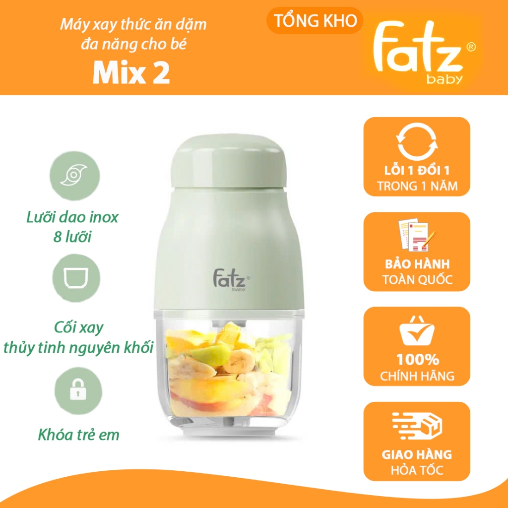 Máy xay thức ăn dặm đa năng cho bé Fatz Baby Mix 2 , Mix 3, Mix 4 / Máy xay sinh tố / máy xay ...