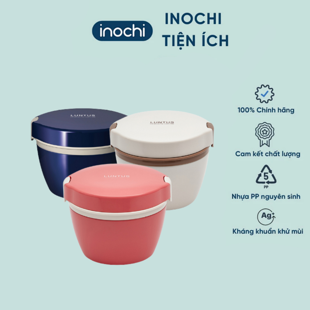 Hộp cơm giữ nhiệt 2 tầng Luntus Asvel Nhật Bản (HLB-CD800) Inochi 800ml ...