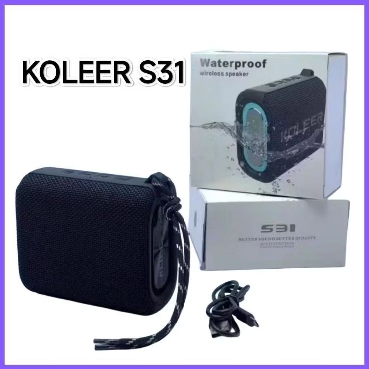 Loa Bluetooth KOLEER S31 bass căng chống nước IPX7 diy - | Shopee Việt Nam