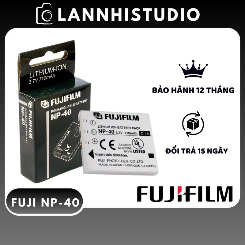 Pin Fujifilm NP-40 cho FinePix F402, F455, F460, F470, F480, F610, F650, F700, F710, F810, J50 ...