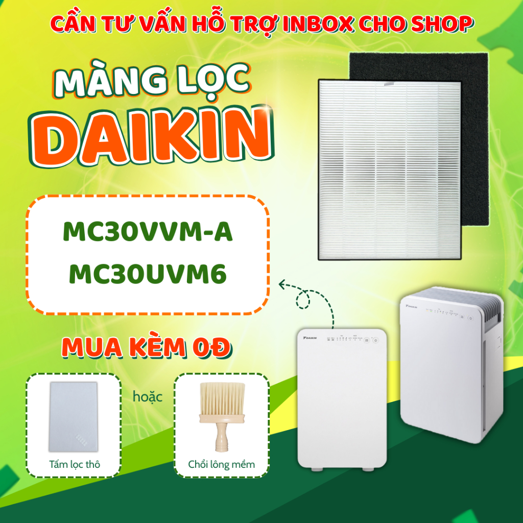 [SHOP SỈ] Màng lọc không khí Daikin: MC30VVM-A, MC30UVM6, MC30VVM-H ...