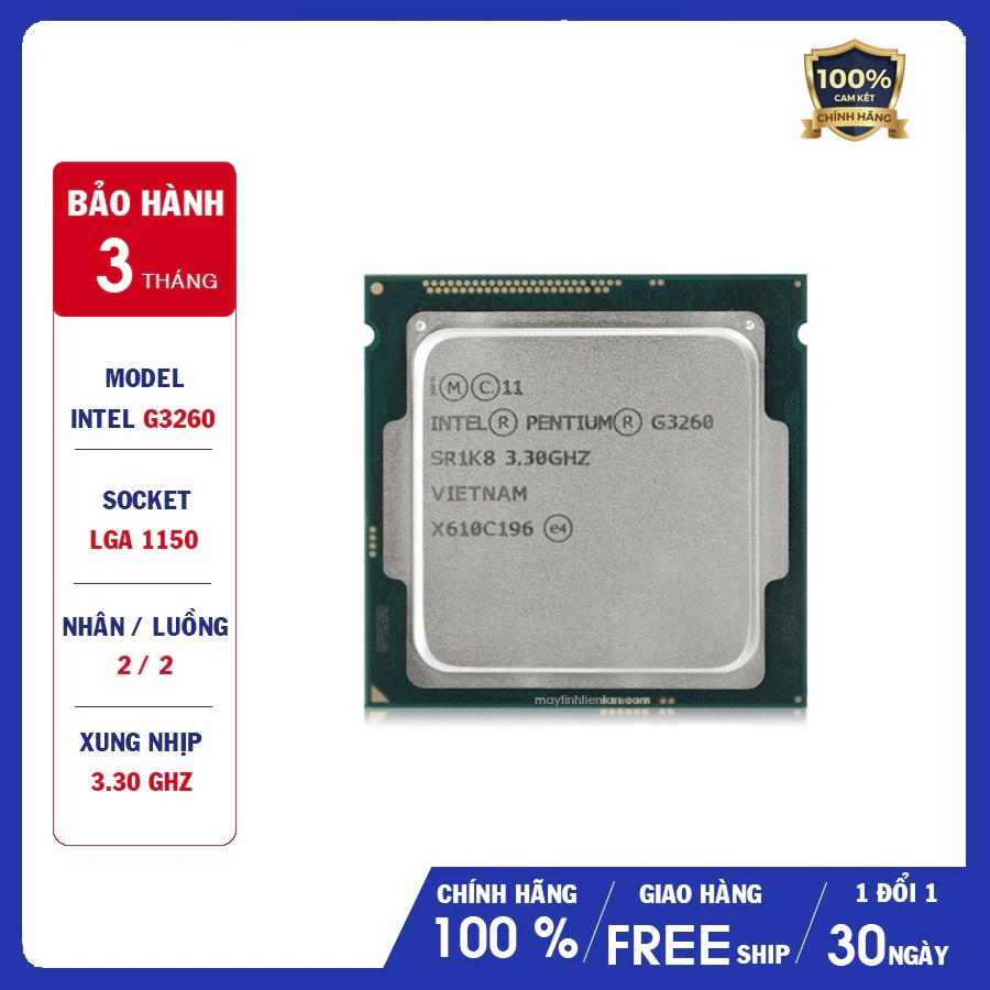 CPU Intel Pentium G3260 3.30 GHz - Socket LGA1150 | Shopee Việt Nam