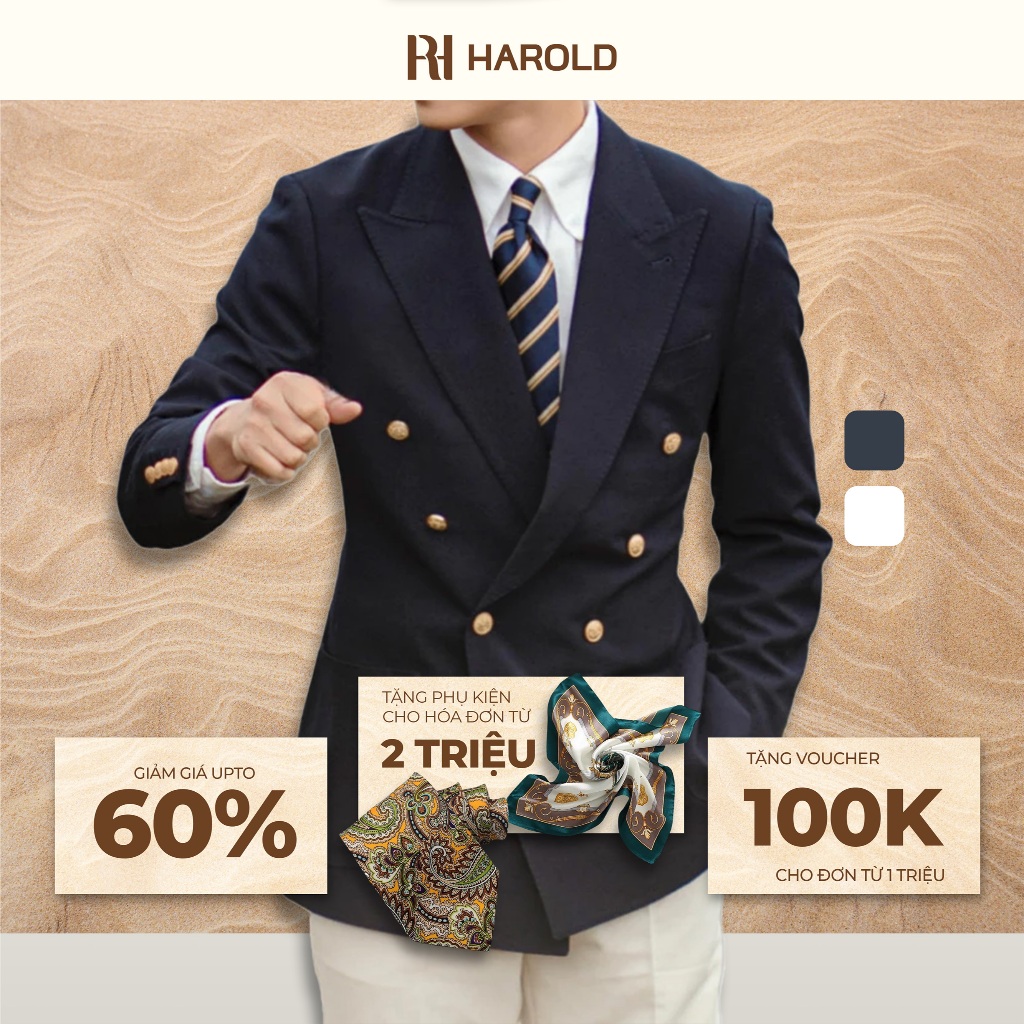 Áo Blazer Nam Cao Cấp Harold Roma Seersucker 6x1 - Áo Vest 2 Hàng Khuy ...