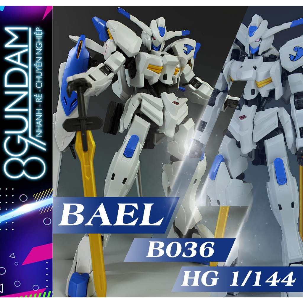 Mô Hình Lắp Ráp HG IBO B036 BAEL Fighter (tặng kèm base) | Shopee Việt Nam