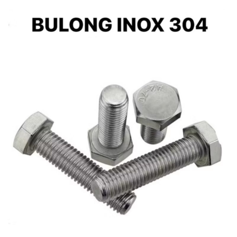 Bulong inox 304 lục giác ngoài M14 M16 kích thước (3cm-12cm) | Shopee ...