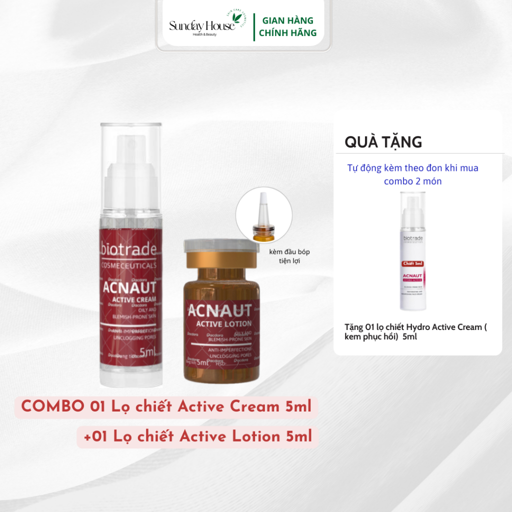 [Gift-Sample] Mẩu thử Biotrade Acnaut chính hãng -5ml | Shopee Việt Nam