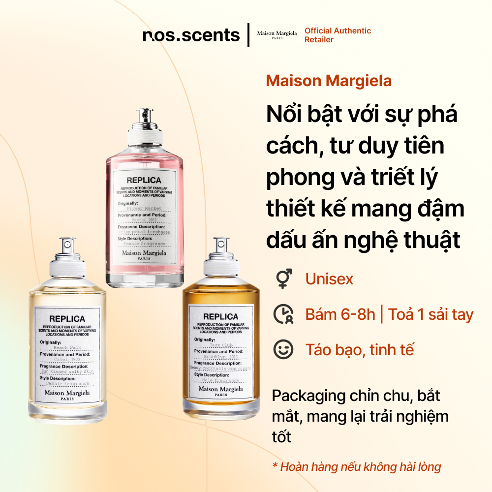 Nước hoa nosscents Ma.ison Ma.rgi.ela Replica - Beach Walk, Flower ...