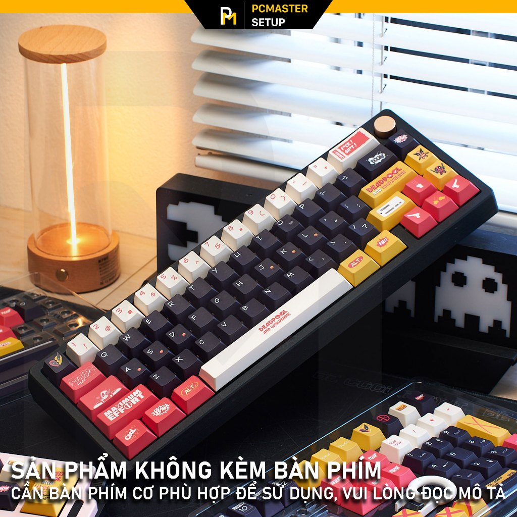 keycap pbt Deadpool And Wolverine phù hợp nhiều layout bàn phím cơ 61 ...