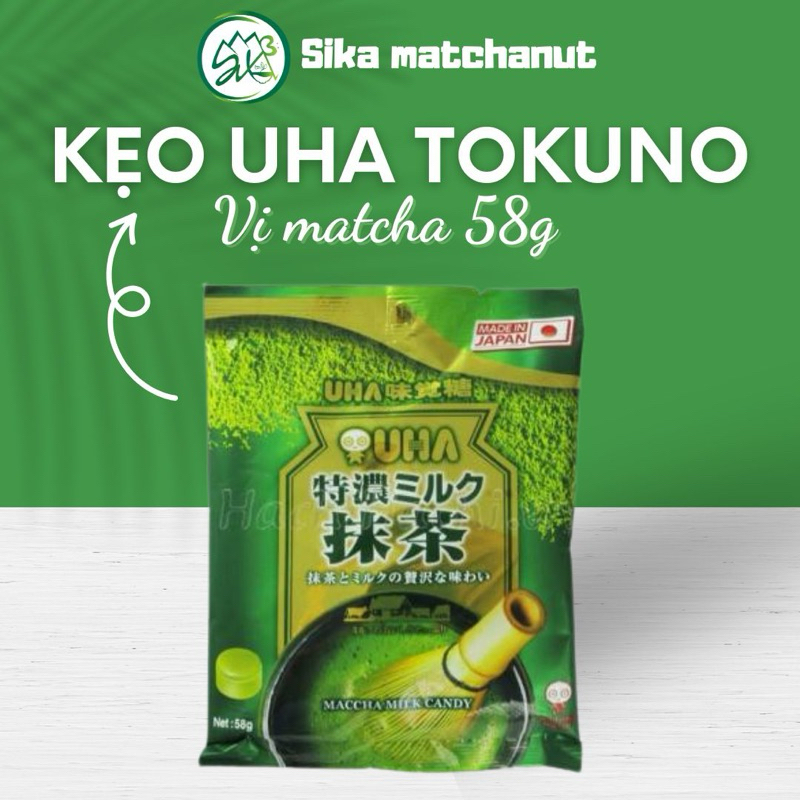 Kẹo UHA Tokuno 58g vị trà xanh chuẩn Nhật | Shopee Việt Nam