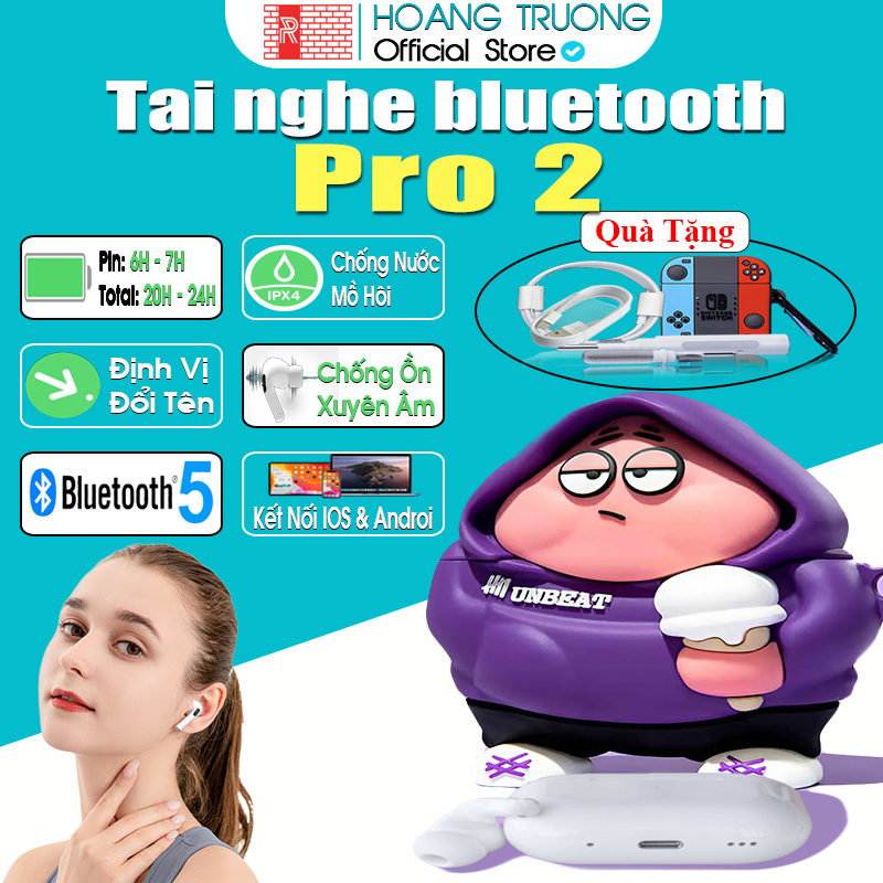 Tai nghe pro Gen 2 pin 8H tai phone bluetooth 5.3 không dây chống ồn ...