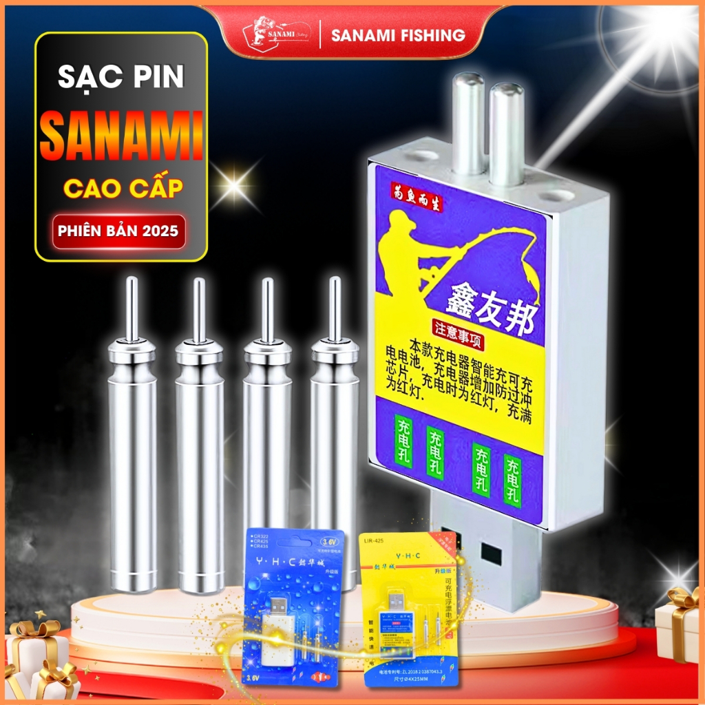 Sạc Pin Phao Câu Đài Cắm USB [BH 3 tháng] CR425 PC2 | Shopee Việt Nam