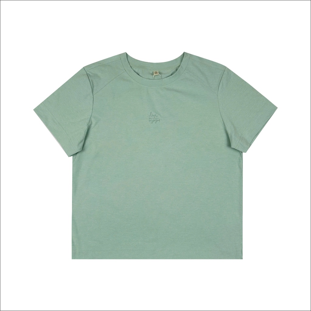 Áo thun nữ Papka 3038 xanh Live in the moment | Shopee Việt Nam