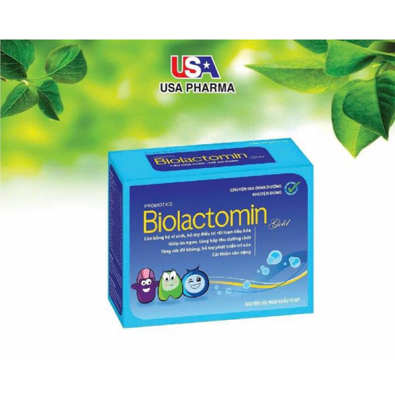 Men Vi Sinh Biolactomin (Hộp 30 gói) Hỗ trợ bổ sung lợi khuẩn, giúp cải ...