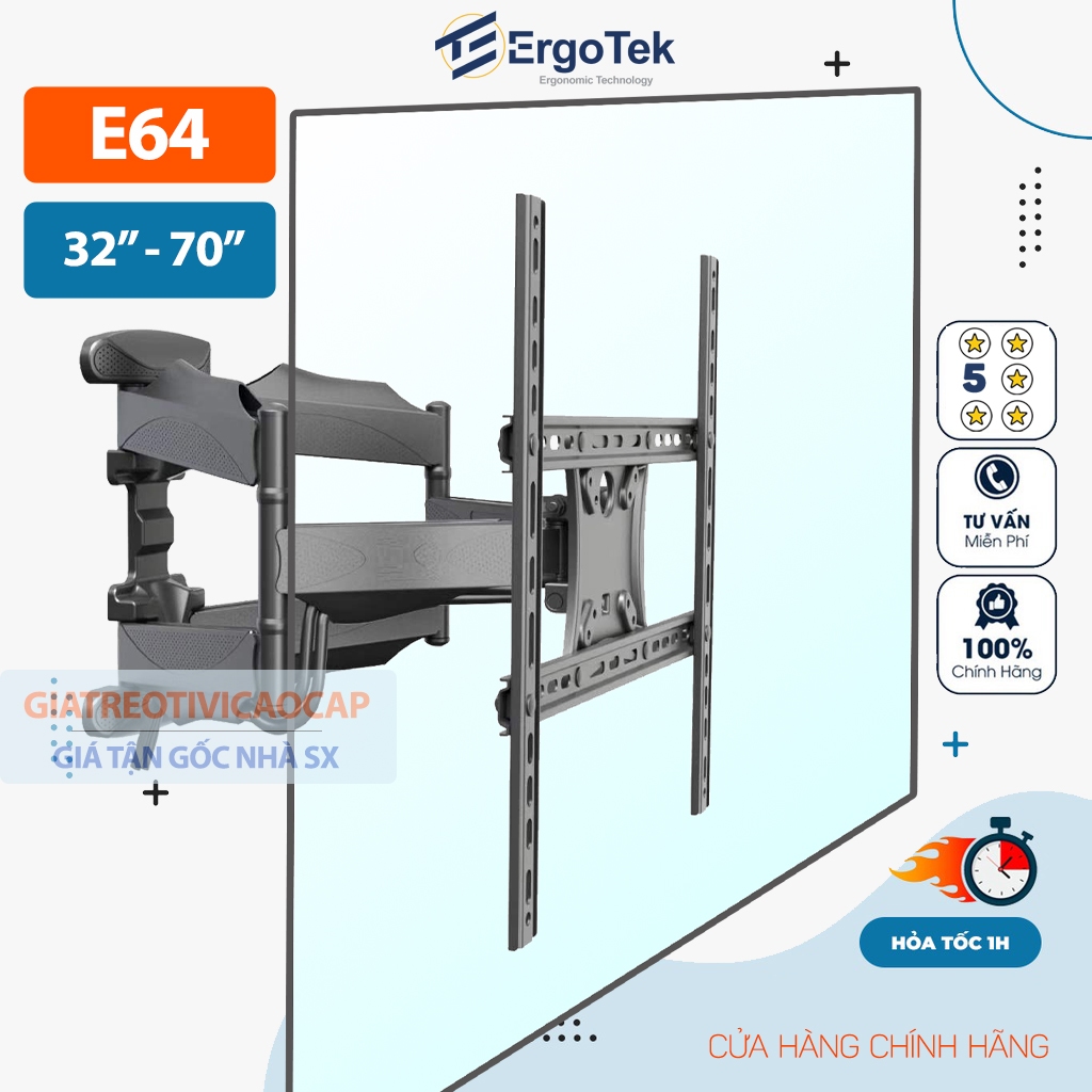 Giá Treo Tivi Góc Xoay Đa Năng ErgoTek E64 32 - 70" / ErgoTek E85 32 - 65" - [ Rẻ Hơn NB P6 ...