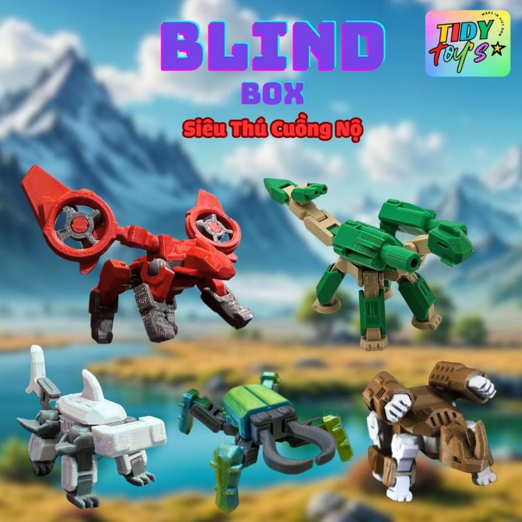 [BLIND BOX] Hộp Mù Đồ Chơi Siêu Thú Cuồng Nộ, Mô Hình Bí Ẩn, Túi mù lắp ...