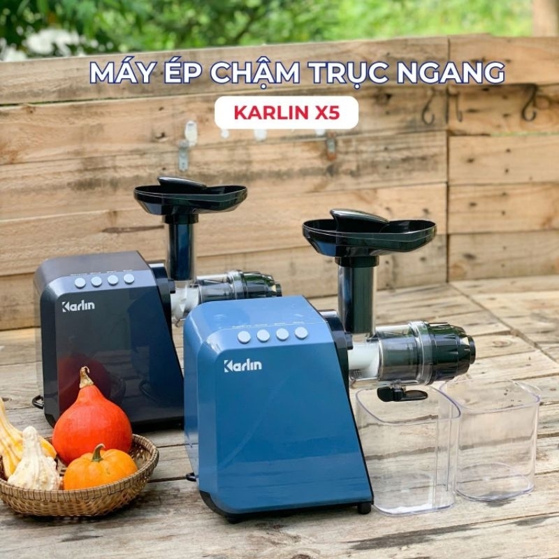 Máy ép chậm Karlin X5 - làm mì, thái rau, xay hạt - bảo hành 24 tháng ...