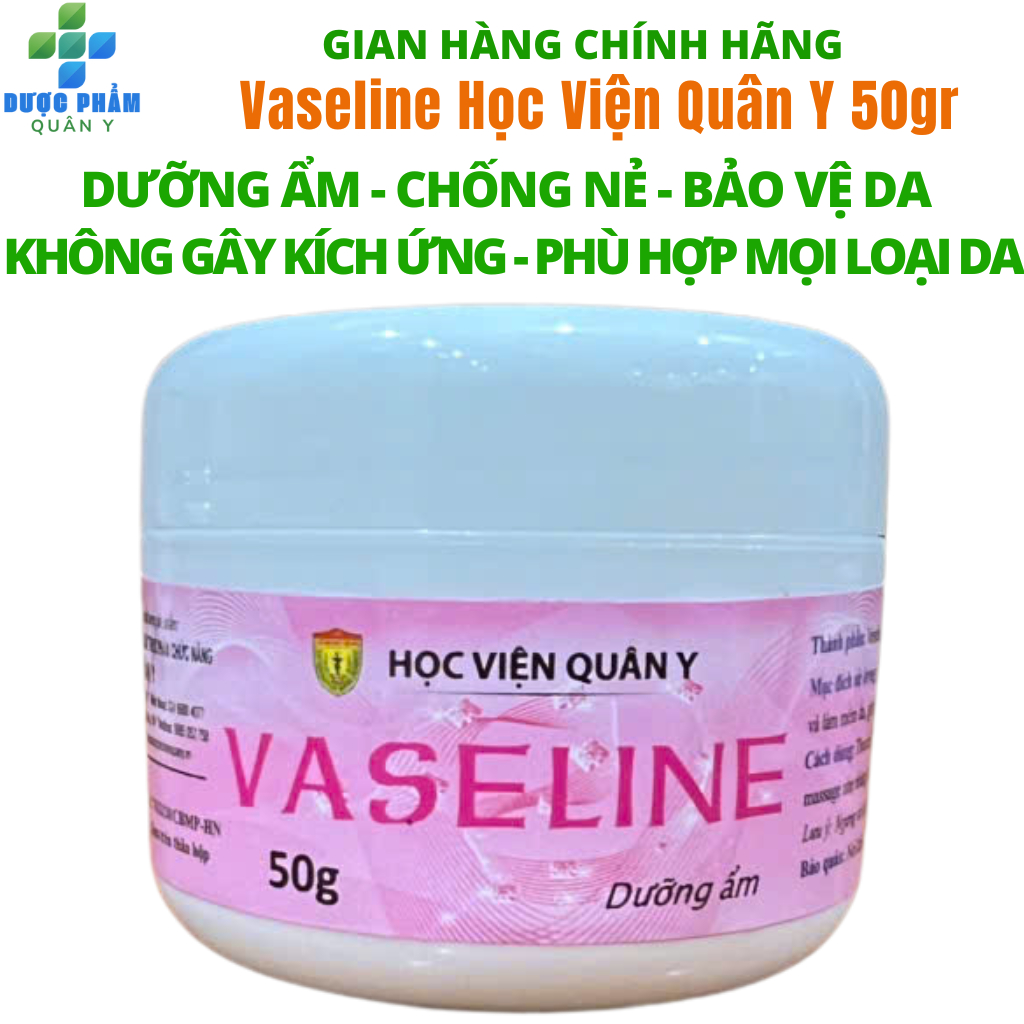 Kem Nẻ Vaseline Học Viện Quân Y 50gr Giúp Dưỡng Ẩm, Chống Nẻ, Bảo Vệ Da ...