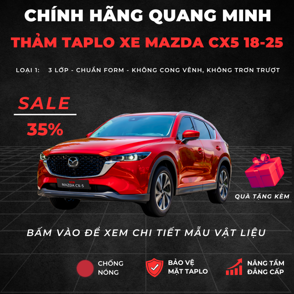 THẢM TAPLO DA XE MAZDA CX5 2018-2023 HUD ( bản có hắt kính ) Nhièu mẫu lựa chọn | Shopee Việt Nam