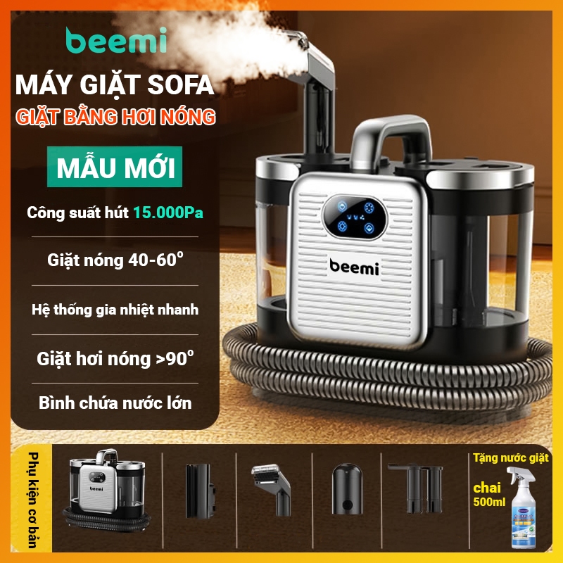 ( TẶNG NƯỚC GIẶT ) Máy giặt sofa cầm tay hơi nóng siêu sạch Beemi, máy ...