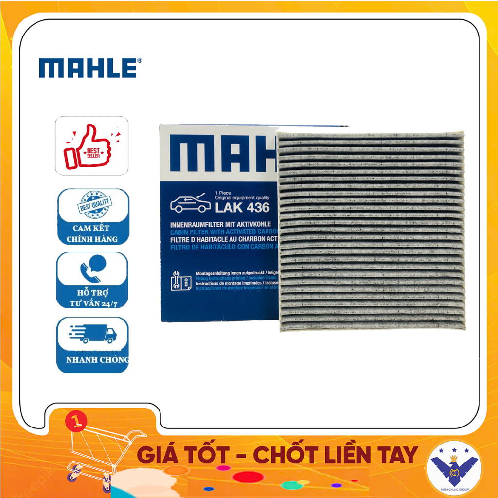 Lọc gió điều hòa than hoạt tính Mahle LAK-436 cho xe Nissan Navara ...