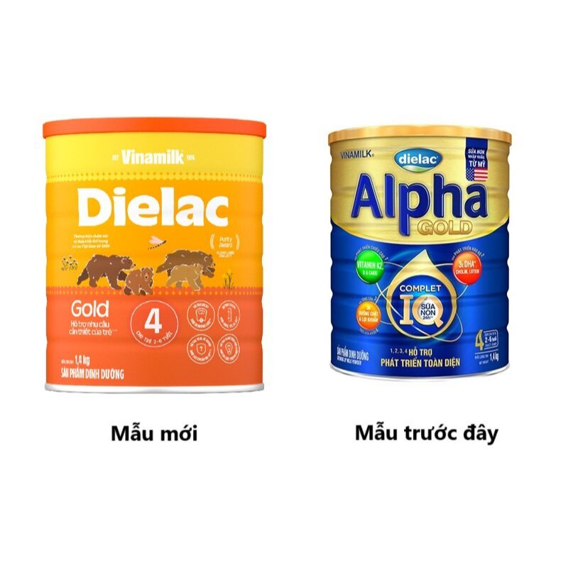 Sữa Vinamilk Dielac Alpha Gold IQ số 3-4 1,4KG (Mẫu mới) | Shopee Việt Nam