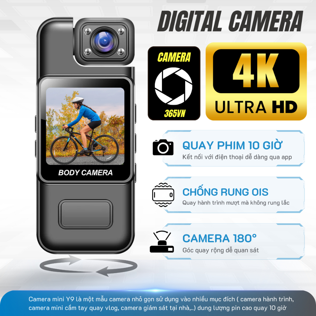 Máy quay du lịch 4K-60FPS quay phim mọi nơi pin 10 giờ quay - Camera ...
