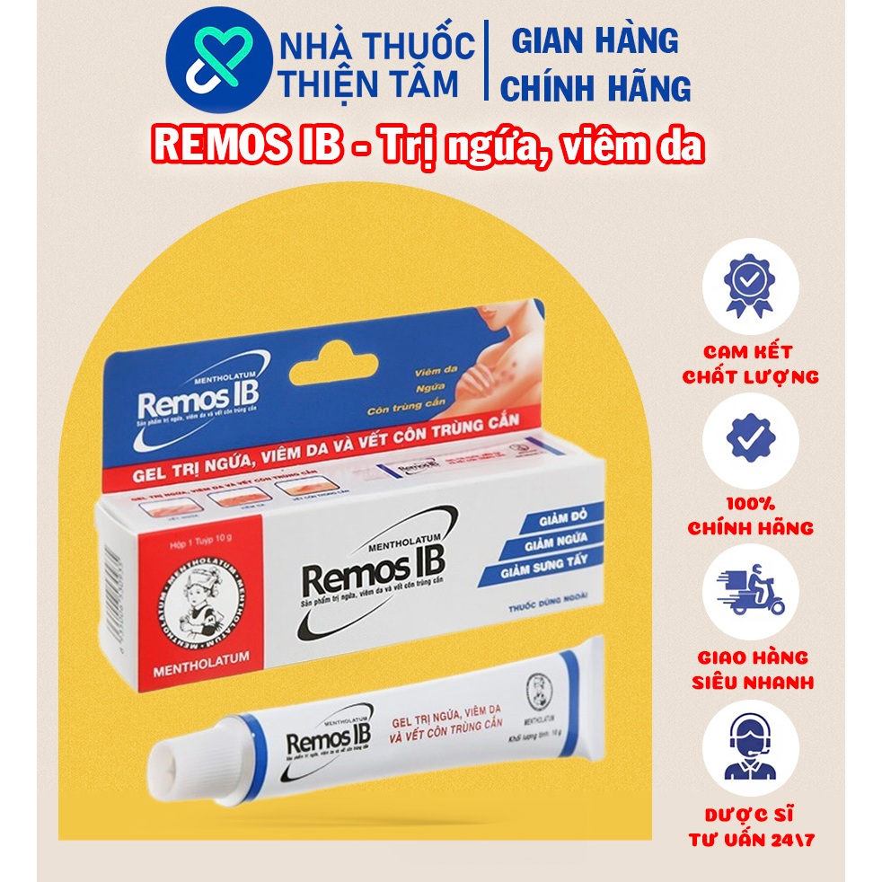 [CHÍNH HÃNG] Gel Remos IB Giảm Đỏ Ngứa, Giảm Sưng Tấy Do Côn Trùng Cắn ...