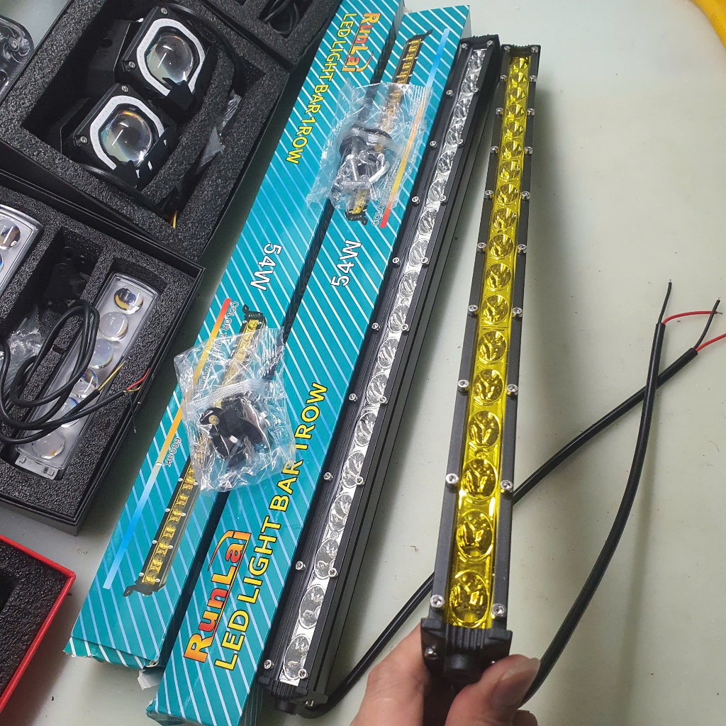 Đèn Led trợ sáng 1 hàng 18cm, 35cm, 50cm, 65cm RUNLAI CAO CẤP. Đèn Phá ...