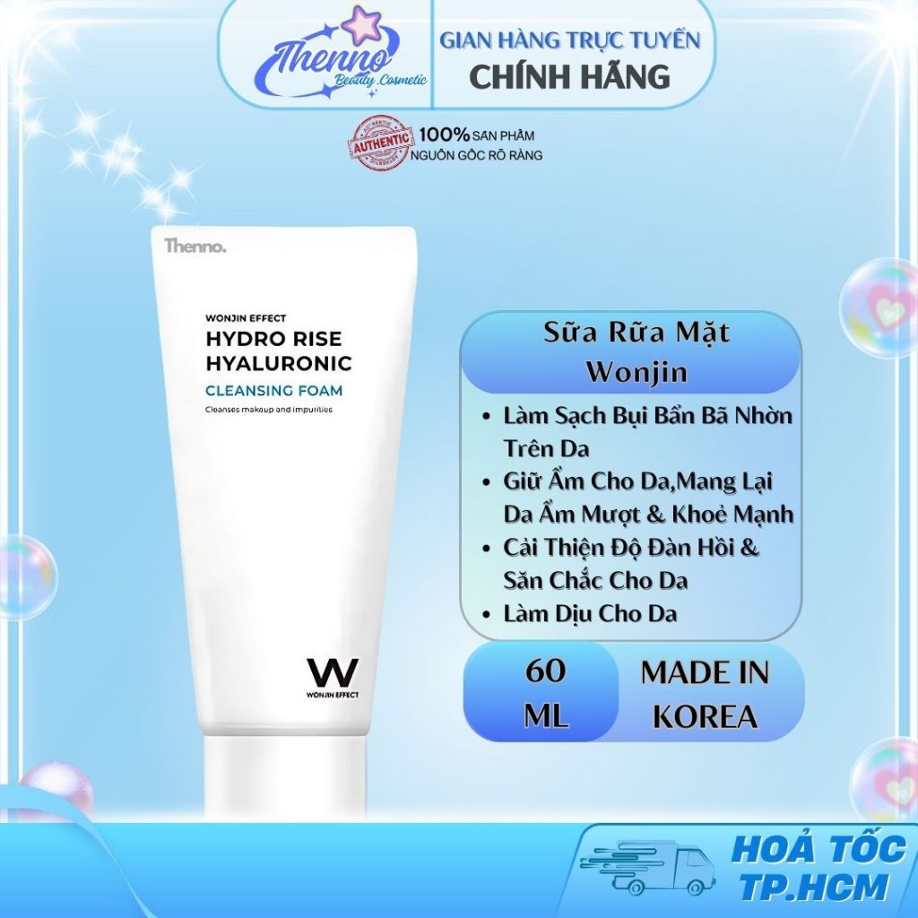 Sữa Rửa Mặt WonJin Effect Hydro Rise Hyaluronic Cleansing Foam 80ml | Shopee Việt Nam