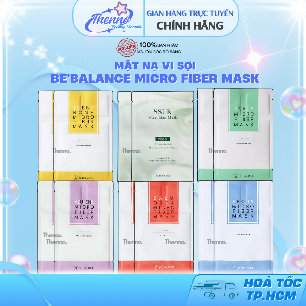 Mặt Nạ Vải Vi Sợi Be'Balance Micro Fiber Mask 3in1 Hỗ Trợ Dưỡng Sáng ...