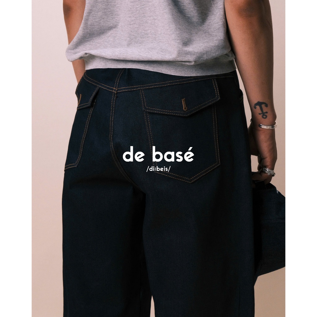 basé JEAN 01 - Quần Jean Ống Rộng Denim RAW - de basé | Shopee Việt Nam