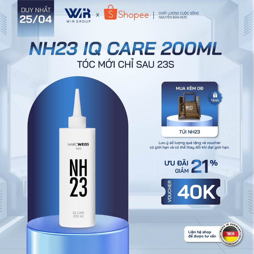 Nước thần treatment NH23 IQ CARE 200ml Công Nghệ Tỏa Nhiệt Phục Hồi Tóc ...