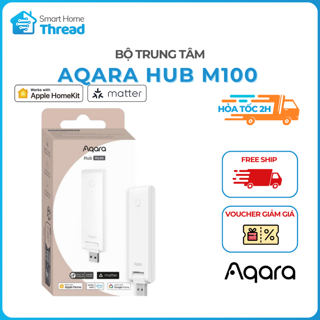 Aqara Hub M100 Matter Bộ Điều Khiển Trung Tâm Thông Minh, Hỗ Trợ Matter ...