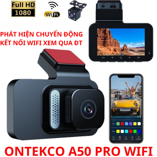 Camera hành trình ô tô chính hãng ONTEKCO A50 PRO ,Có wifi xem video ...