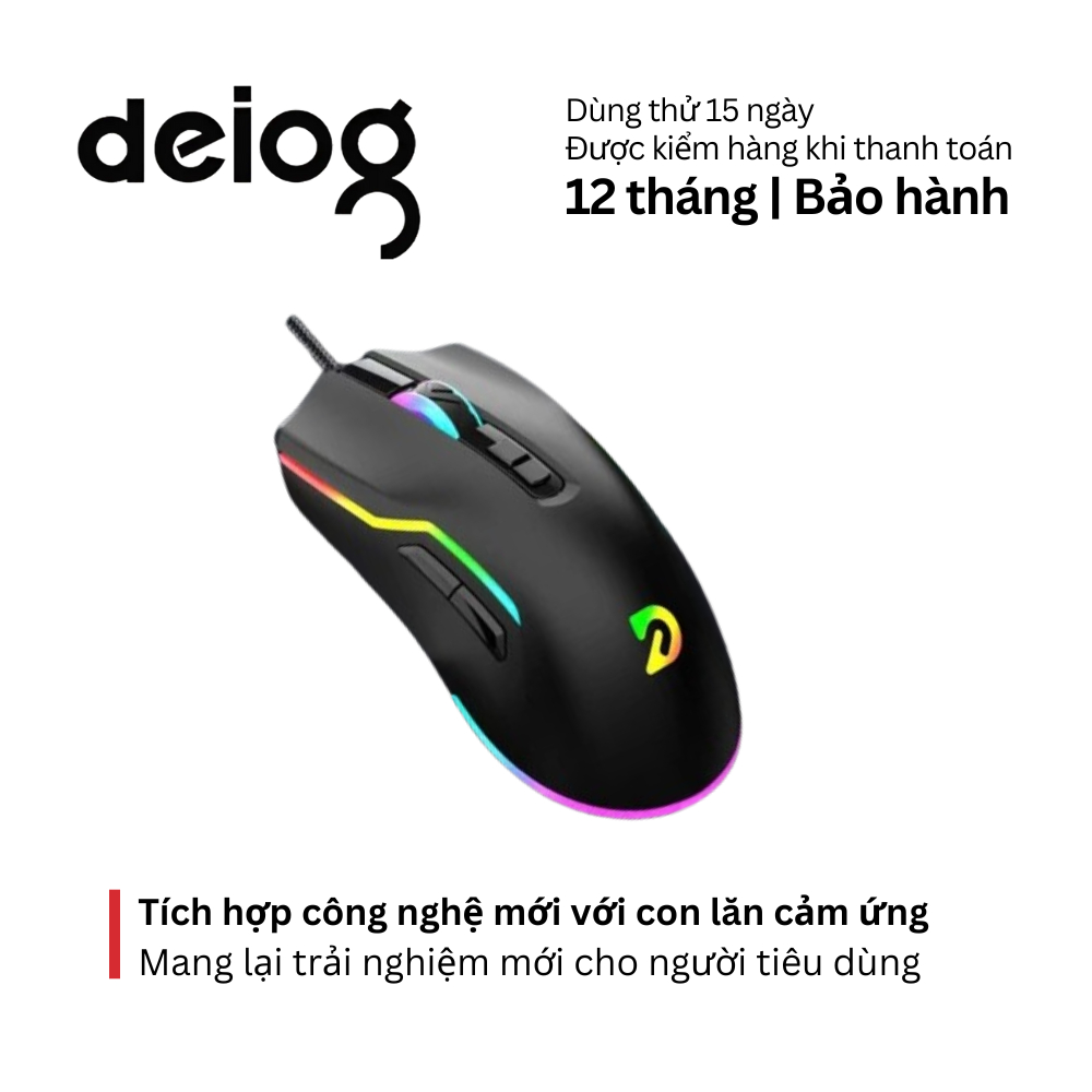 Chuột Gaming Deiog A70 Pro Có Dây Chính Hãng, Đèn LED RGB, Tùy Chỉnh DPI, Siêu Nhạy | Shopee ...