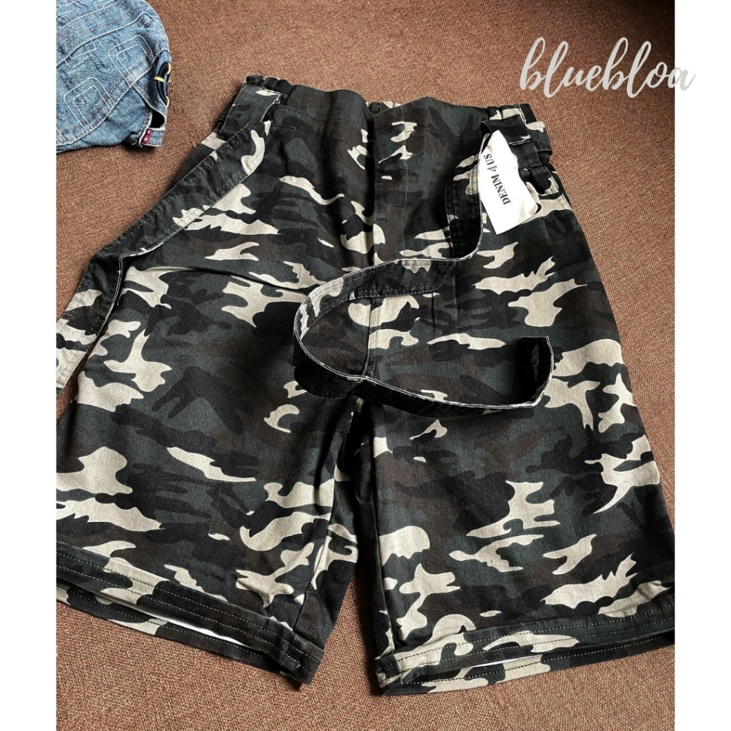 [DEAL MỞ BÁN CÓ DÂY] Quần Short Kaki Lửng Camo Blue Bloa Nam Nữ - Quần ...