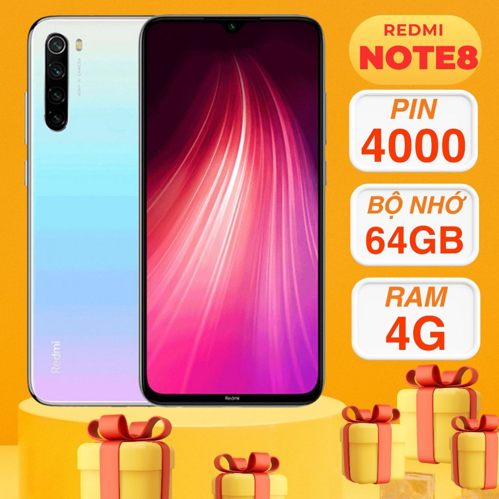Điện thoại REDMI NOTE 8 4G/64gb chính hãng giá rẻ, điện thoại bảo hành ...
