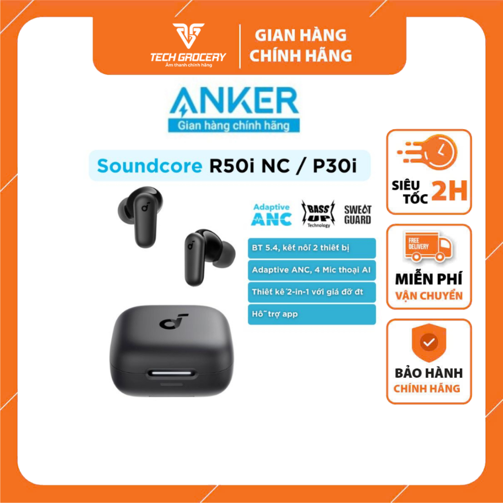 Anker Soundcore R50i NC (A3959) Tai Nghe Chống ồn ANC Bluetooth 5.4 ...