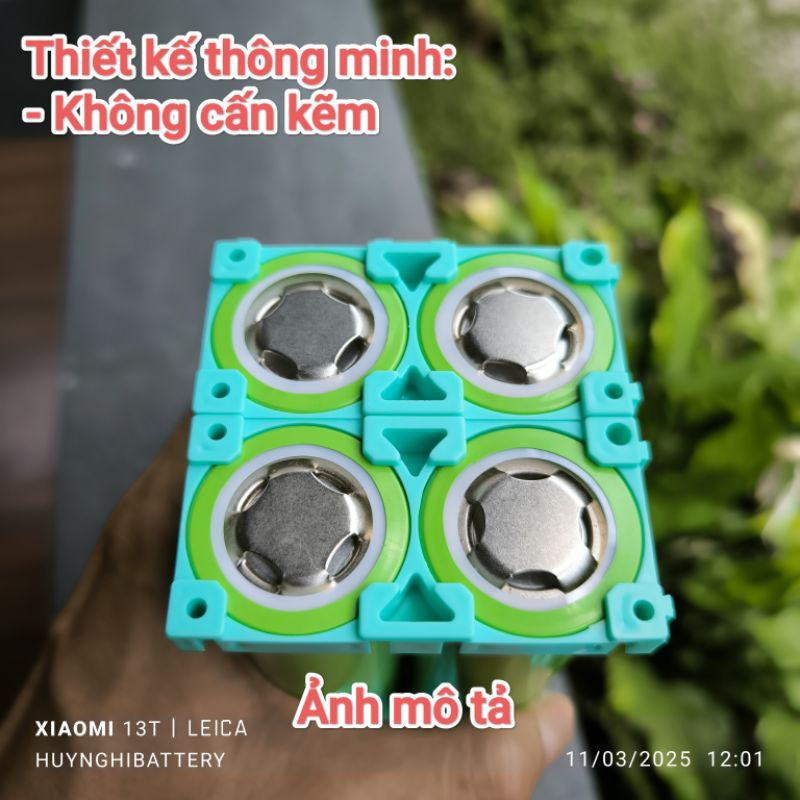 Khung Pin 33140~32140~32650 Giá Sỉ, Khung 1x2 Đóng Cố Định Pin Lithium ...