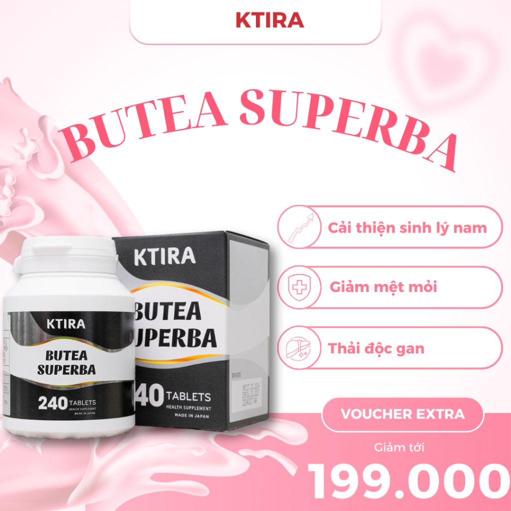 Viên uống KITRA Butea Superba 240 viên hỗ trợ sức khỏe nam giới | Shopee Việt Nam