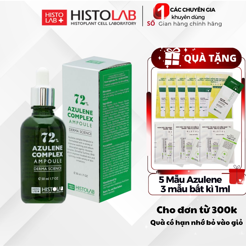 Tinh Chất Serum Dành Cho Da Mụn HISTOLAB Azulene Complex Ampoule 72% ...