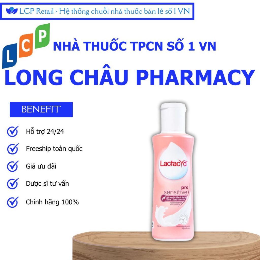 Dung dịch vệ sinh phụ nữ Lactacyd Pro Sensitive, làm sạch và dưỡng ẩm ...