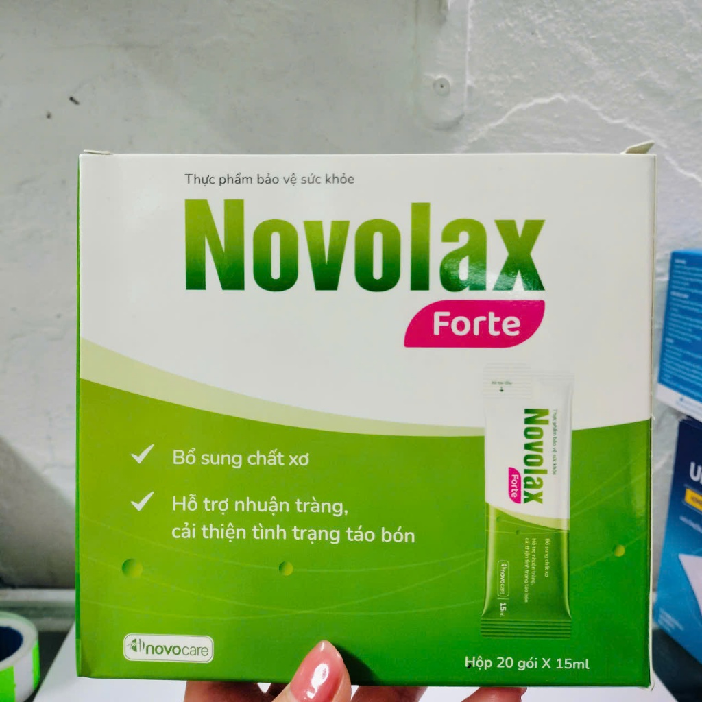 Chất xơ hòa tan Novocare Novolax Forte, nhuận tràng, giảm táo bón an ...