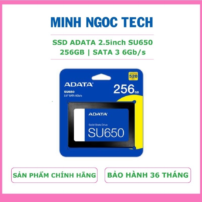 Ổ cứng SSD Adata SU650 240GB 2.5 inch SATA3 | Đọc 520MB/s - Ghi 450MB/s ...