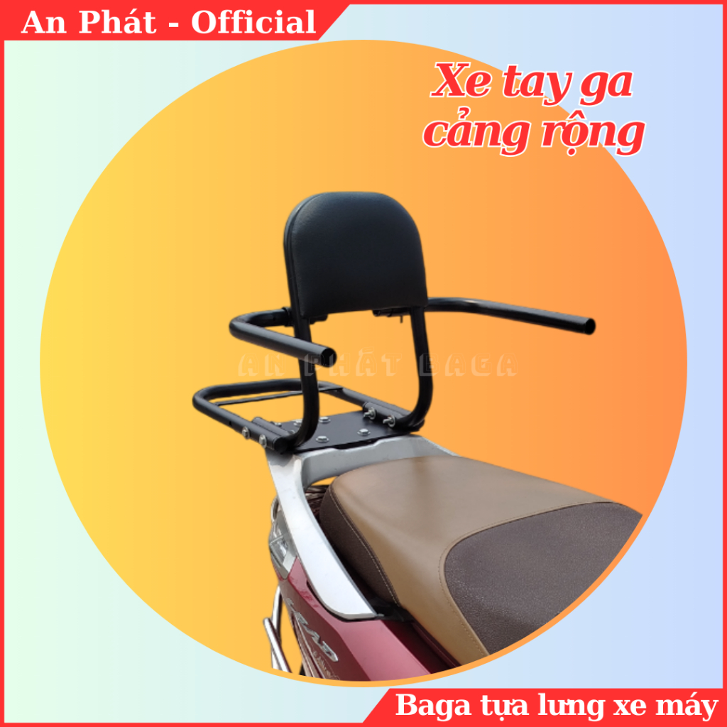 Baga tựa lưng xe máy lắp cho xe Vision, baga phượt An Phát Store ...