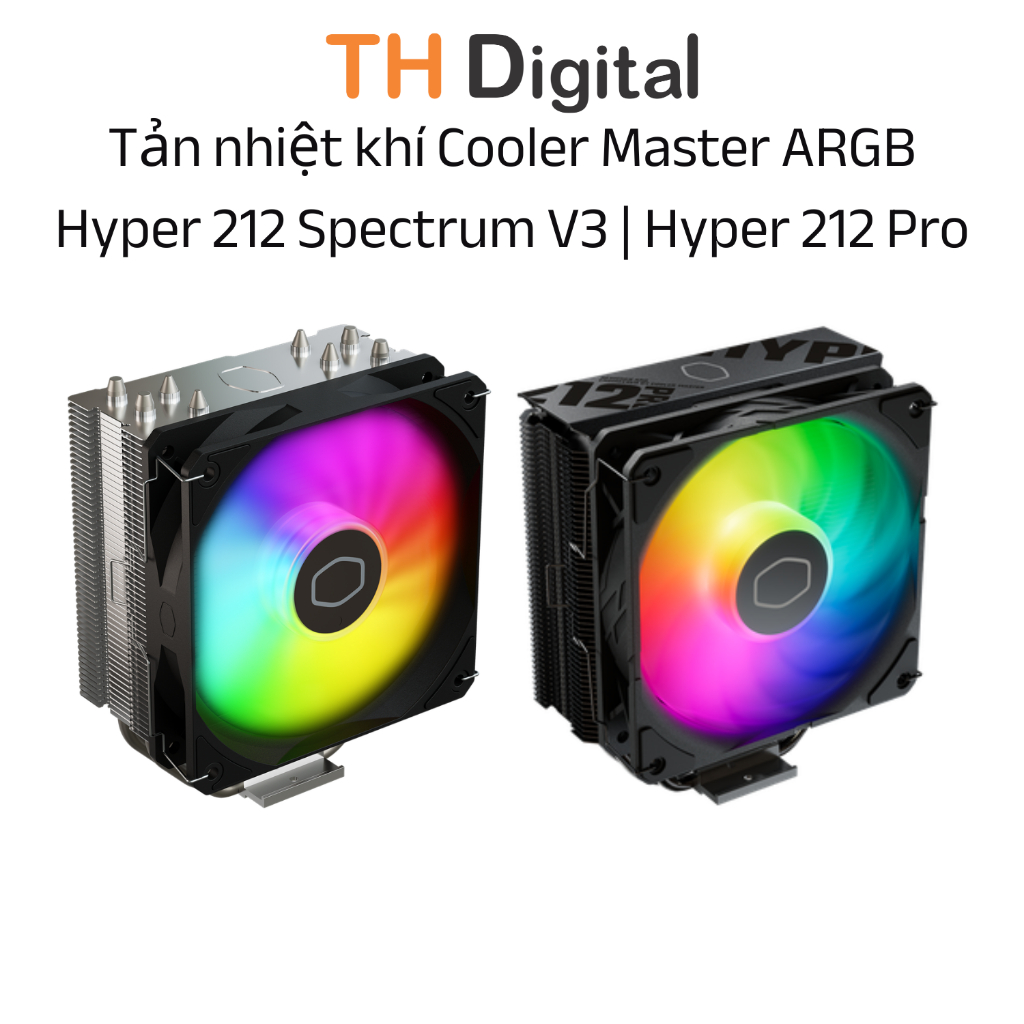 Tản Nhiệt khí Cooler Master Hyper 212 Spectrum V3 | Hyper 212 Pro ARGB ...