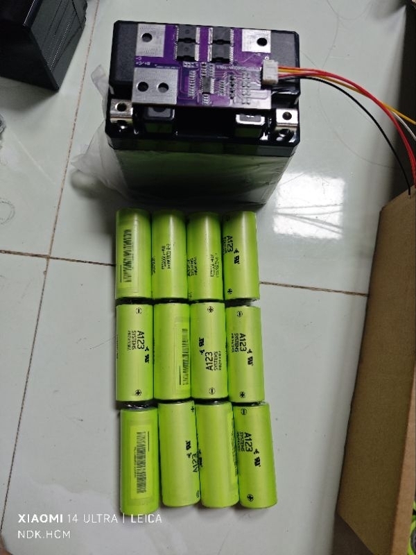 RMC.HCM combo vỏ mạch A123 tự đóng cho bình khởi động xe máy | Shopee ...